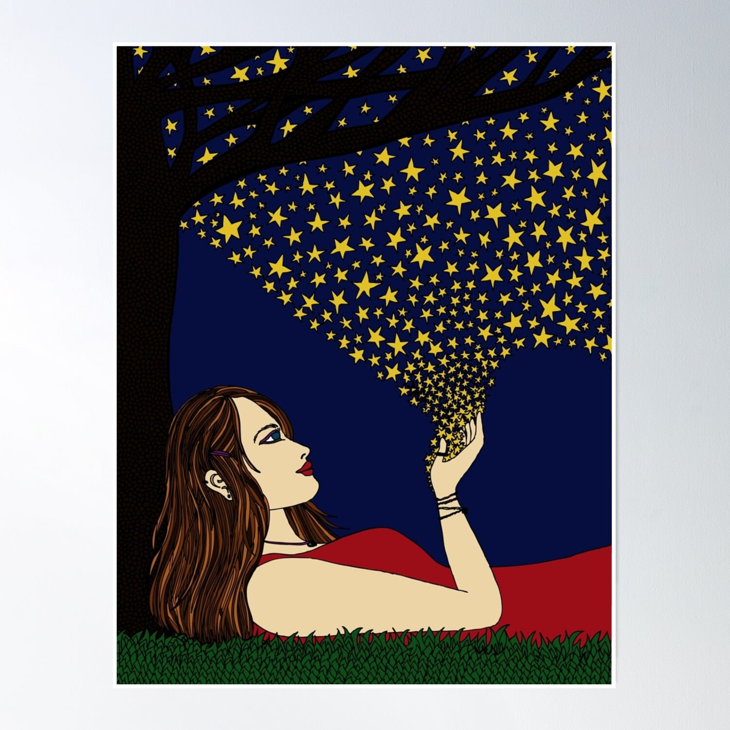 DOPAPRINT All The Stars Poster Wall Art, Modern Wall Decor NO FRAMED ...