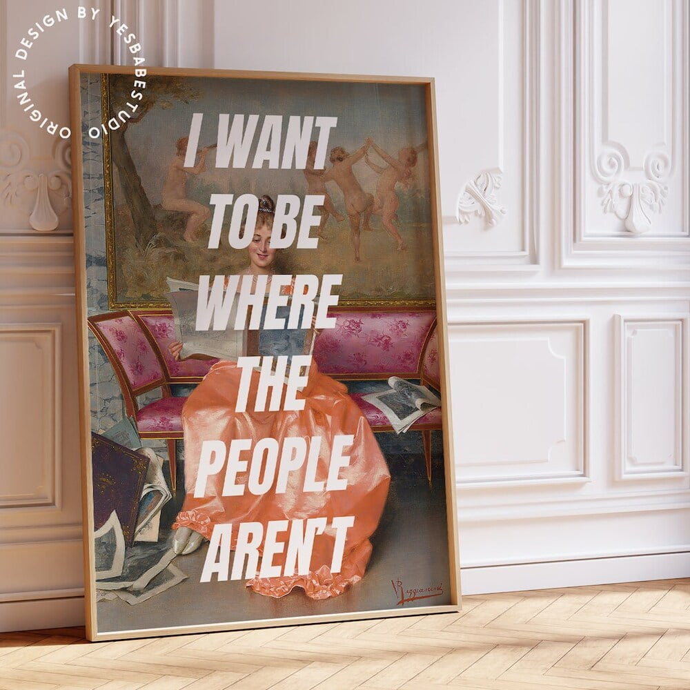 DOPAPRINT Altered Art Print, Coquette Decor, Rococo Art, Maximalist ...