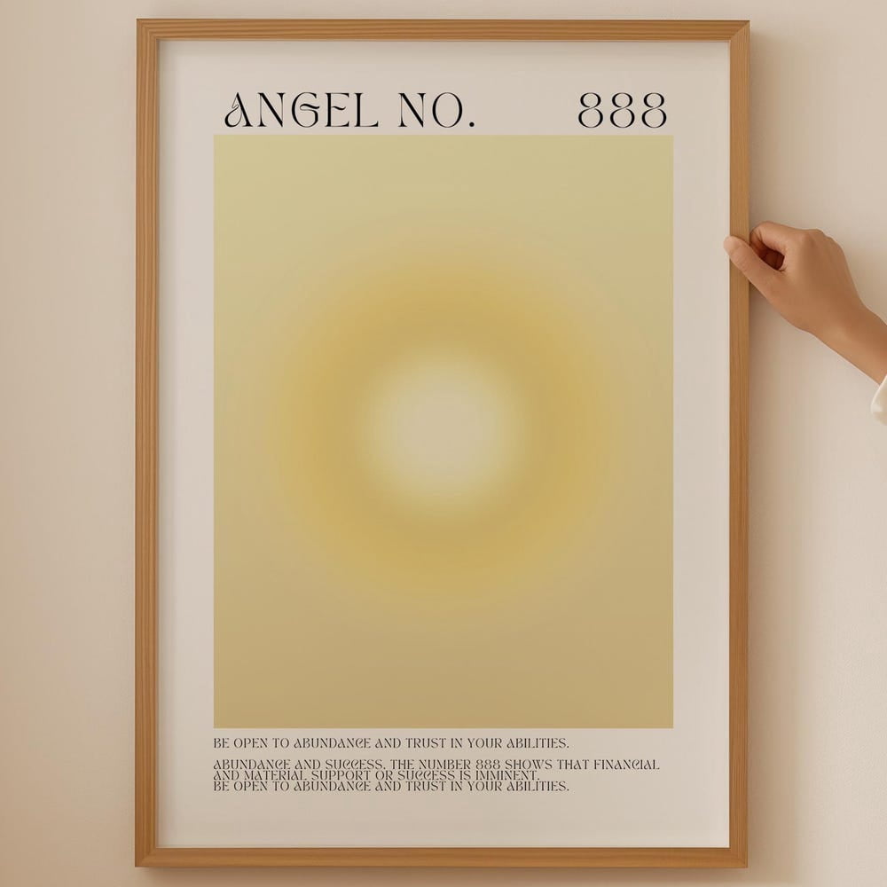 DOPAPRINT Angel Number 888 Poster- Inspirational Quote, Astrology Gifts ...