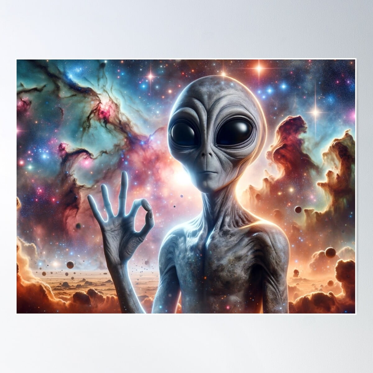 DOPAPRINT Aok Alien Poster Wall Art, Modern Wall Decor NO FRAMED POSTER ...