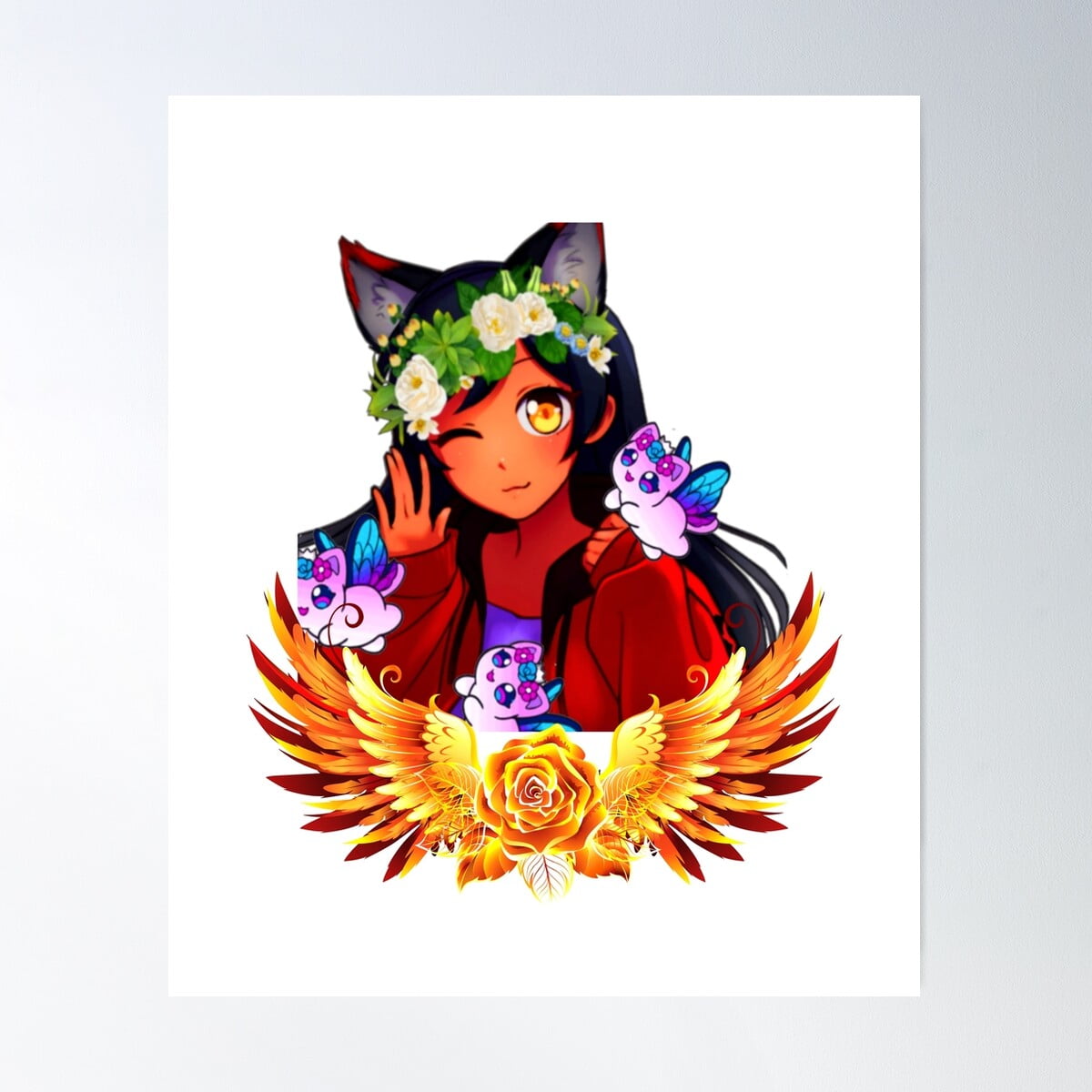 DOPAPRINT Aphmau Cat Poster Wall Art, Modern Wall Decor NO FRAMED ...