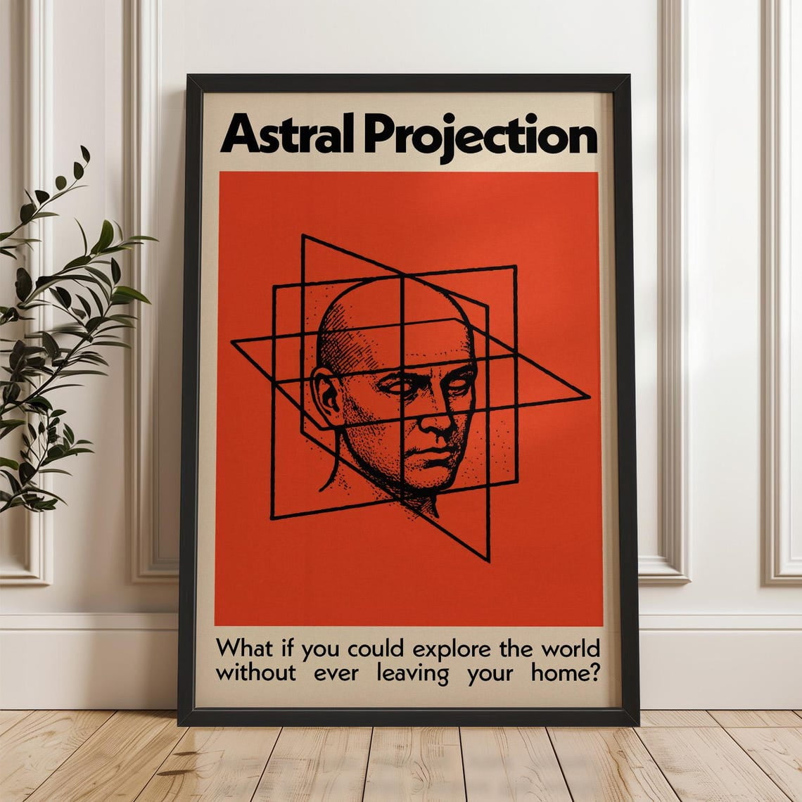 DOPAPRINT Astral Projection Poster Mid Century Modern Wall Art, Surreal ...