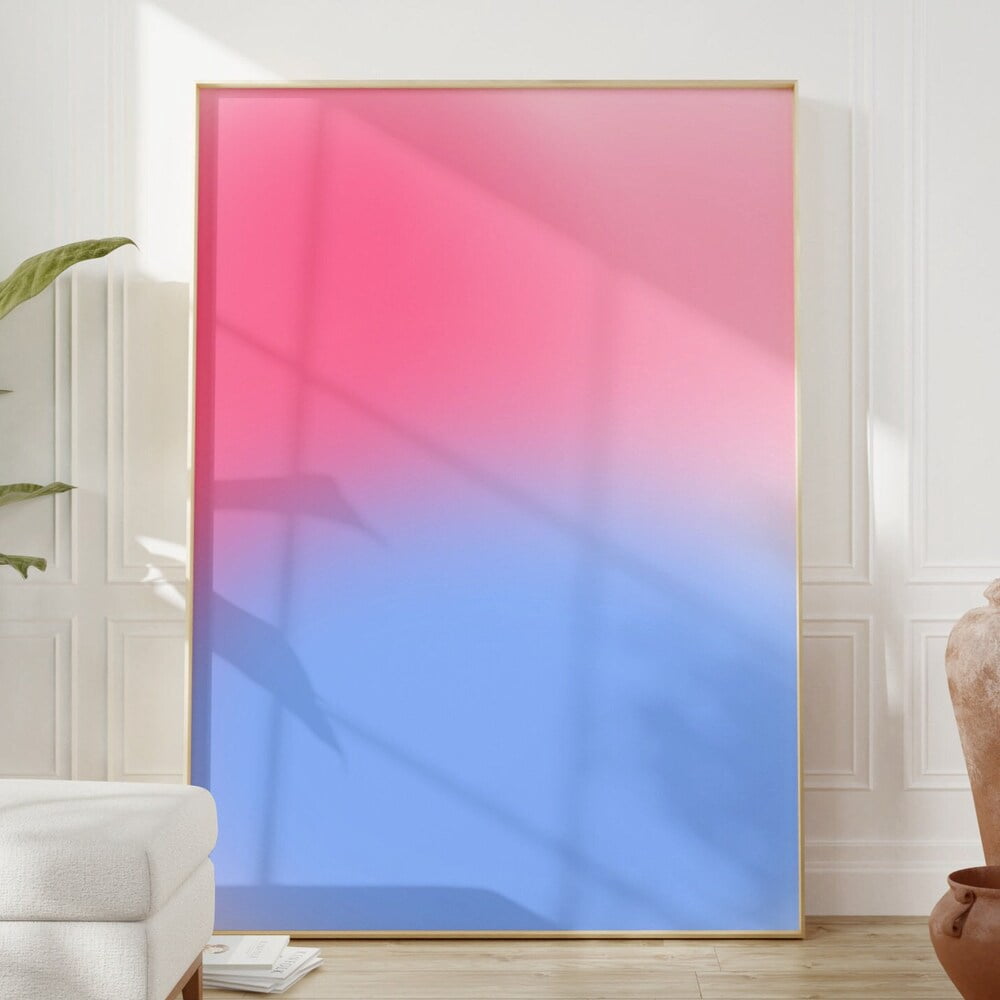 DOPAPRINT Aura Poster, Pink Blue Wall Art, Apartment Decor, Aura Poster ...