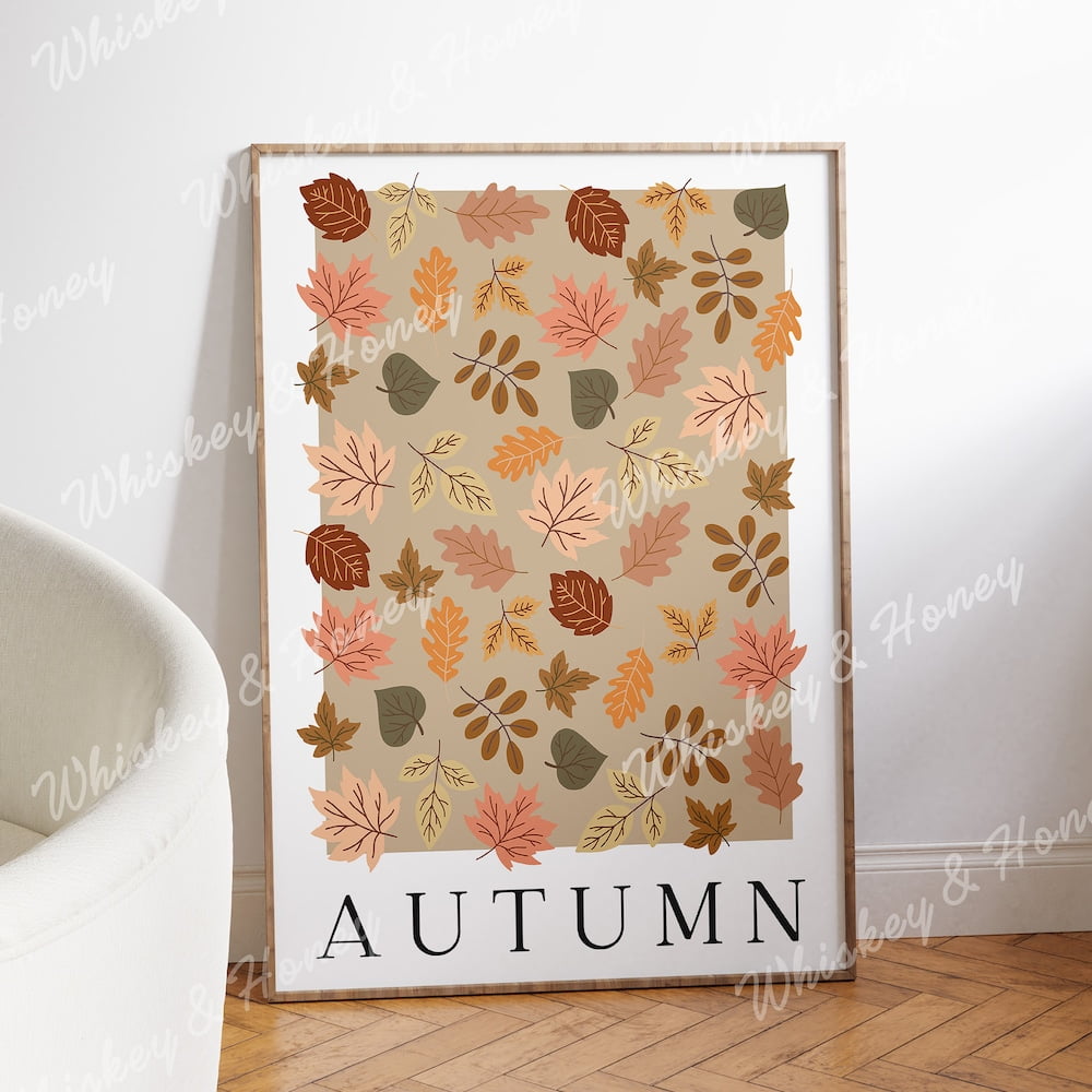 DOPAPRINT, Autumn Art Print, Minimalist Fall Print, Large Fall Poster ...