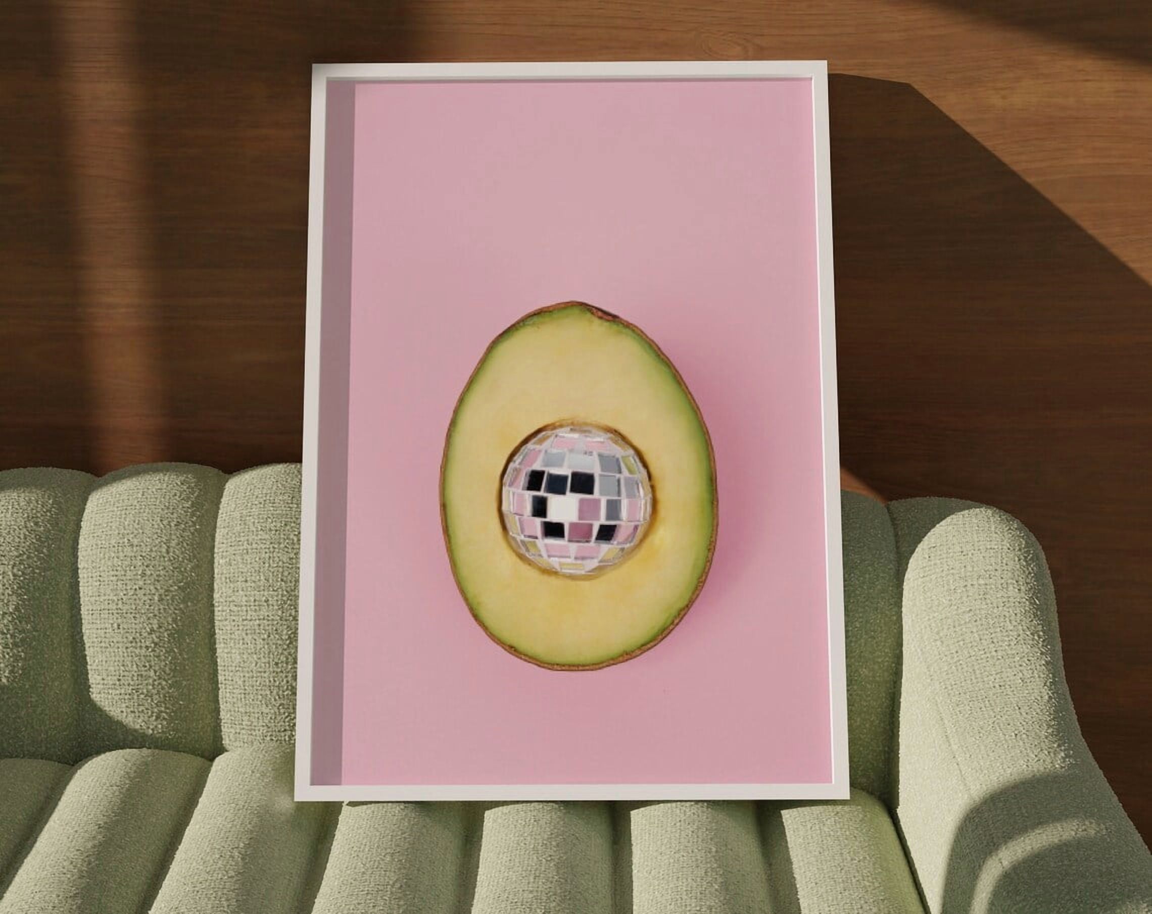 DOPAPRINT Avocado Disco Ball Print Girly Pink Preppy Print Disco ...