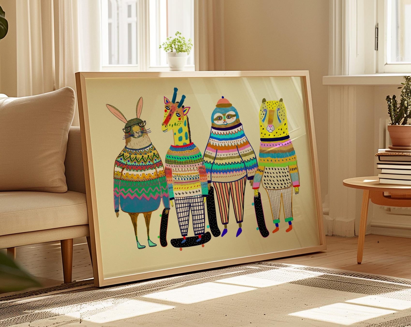 DOPAPRINT Awesome Dudes Art Print, Kids Wall Art, Gift for Children ...