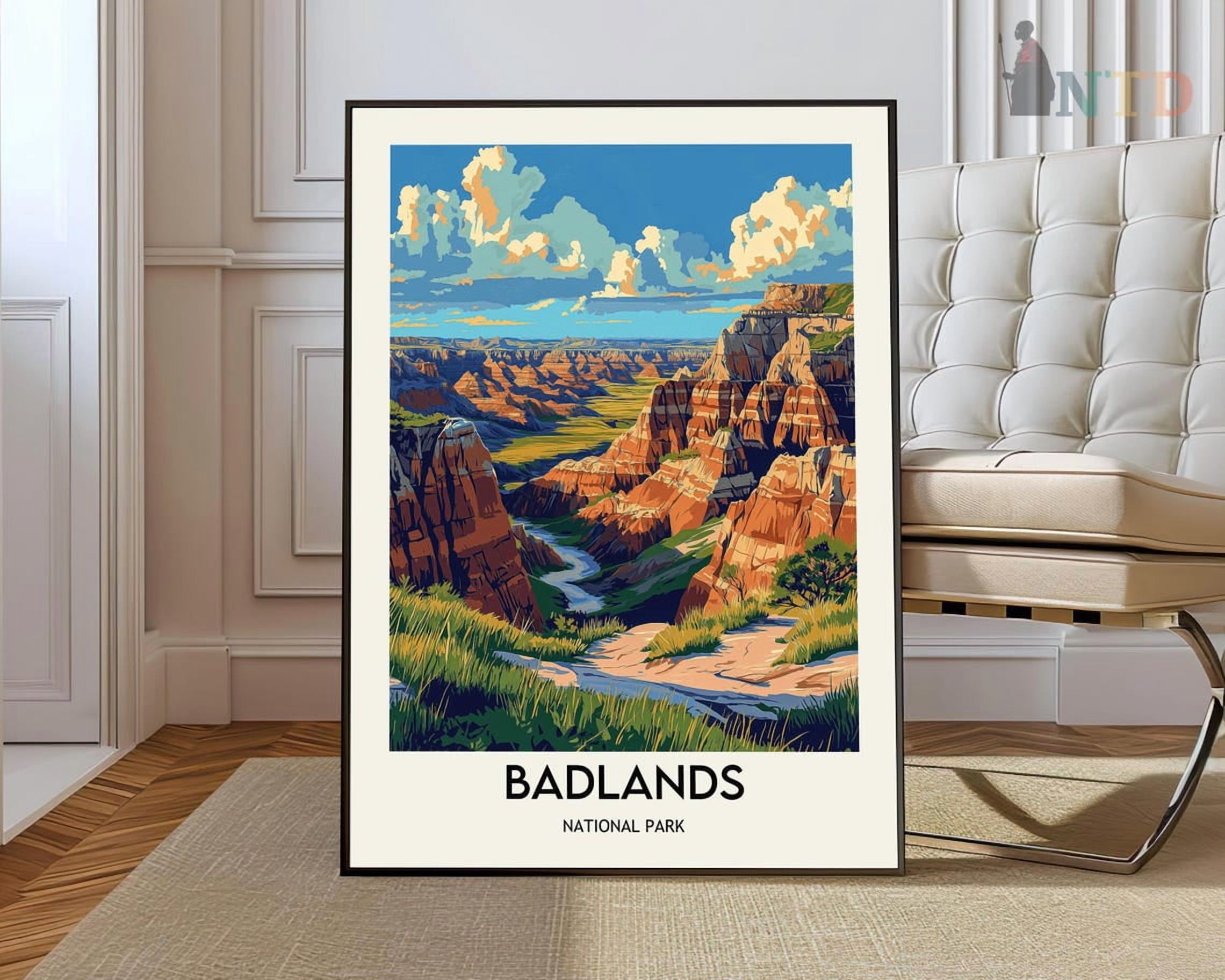 DOPAPRINT Badlands National Park Print, Badlands Print, Badlands Poster ...
