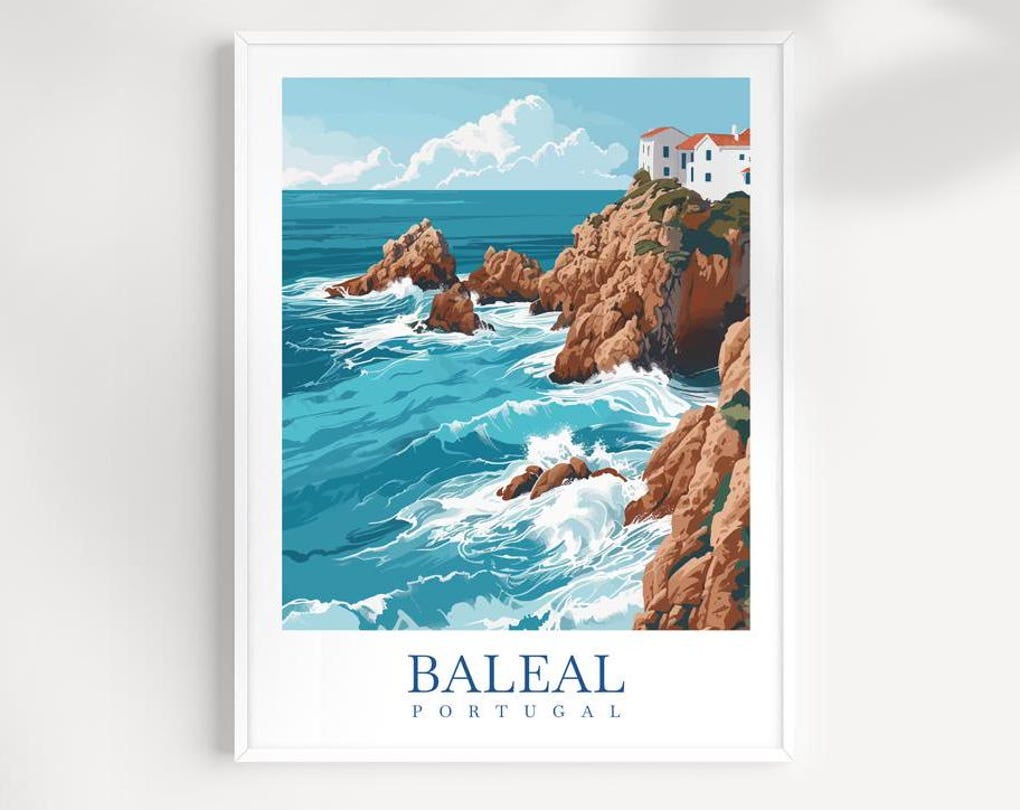 DOPAPRINT Baleal Travel Print Portugal Wall Art Baleal Island Wall ...