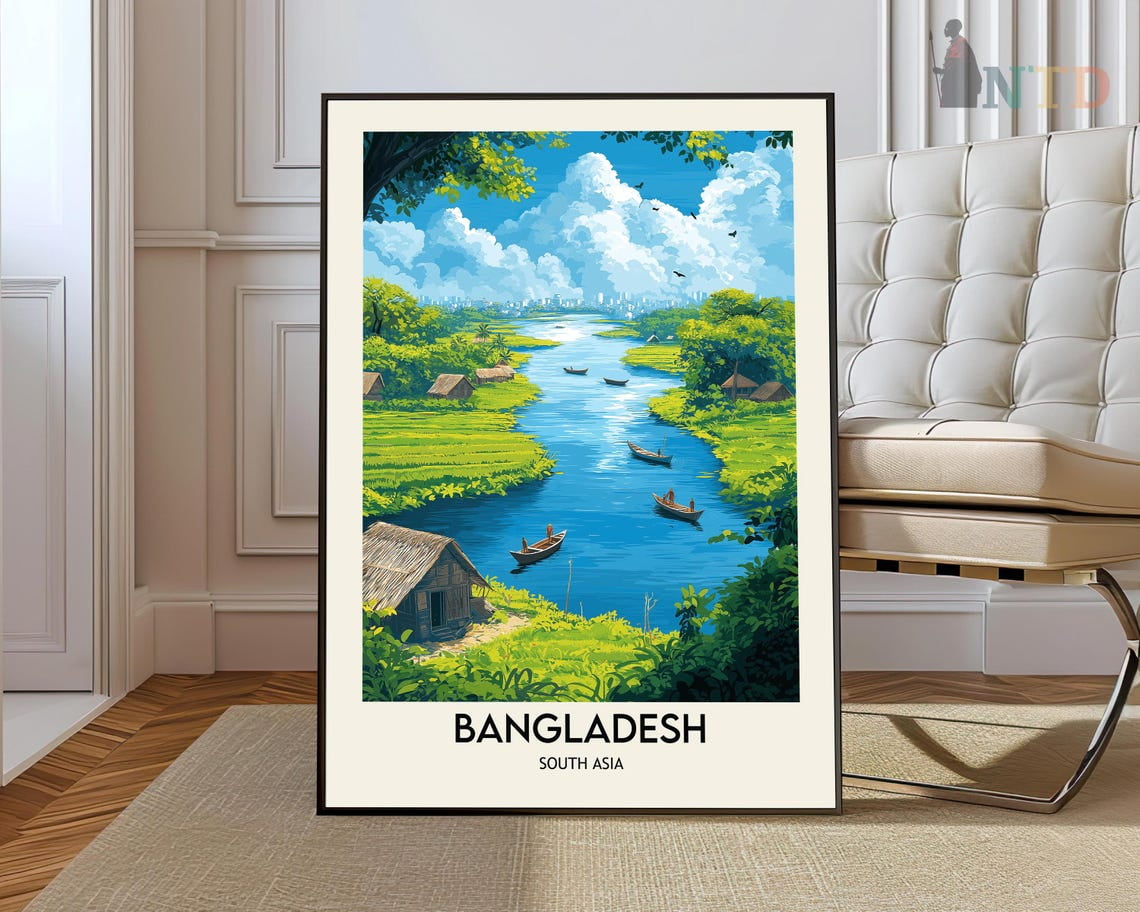 DOPAPRINT Bangladesh Travel Poster, Bangladeshbangladesh Poster Print ...