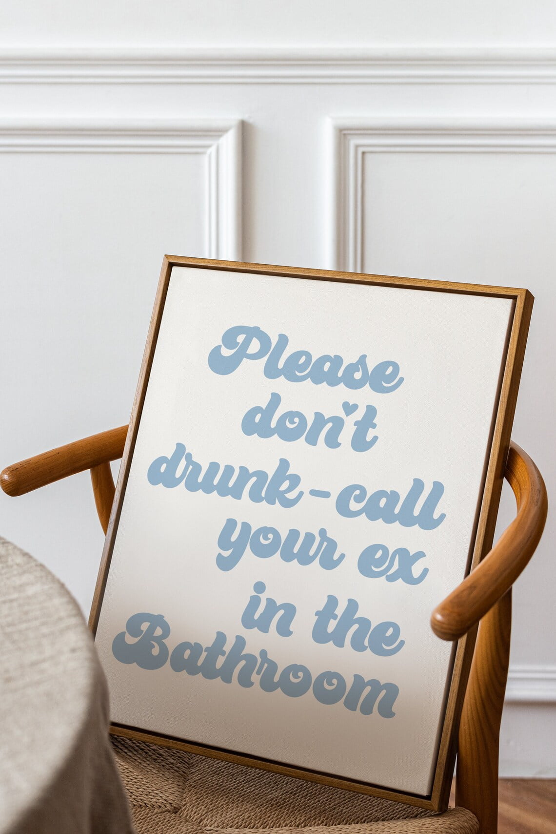 DOPAPRINT Bathroom Art Print Duo Funny Quote For College Dorm Apartment ...