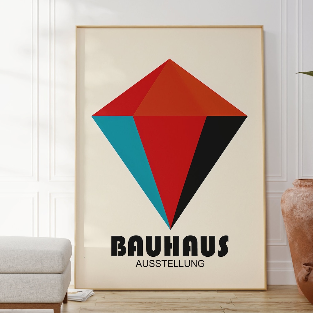 DOPAPRINT Bauhaus Poster - Diamond -Art and Craft as Bauhaus Wall Art ...