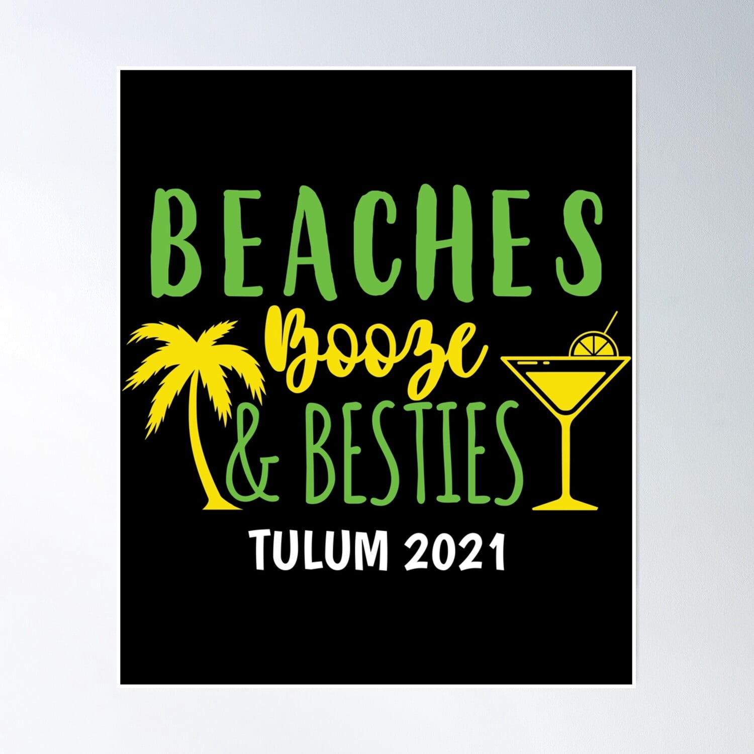 DOPAPRINT Beaches Booze Besties Bachelorette Tulum 2021 Girls Trip ...