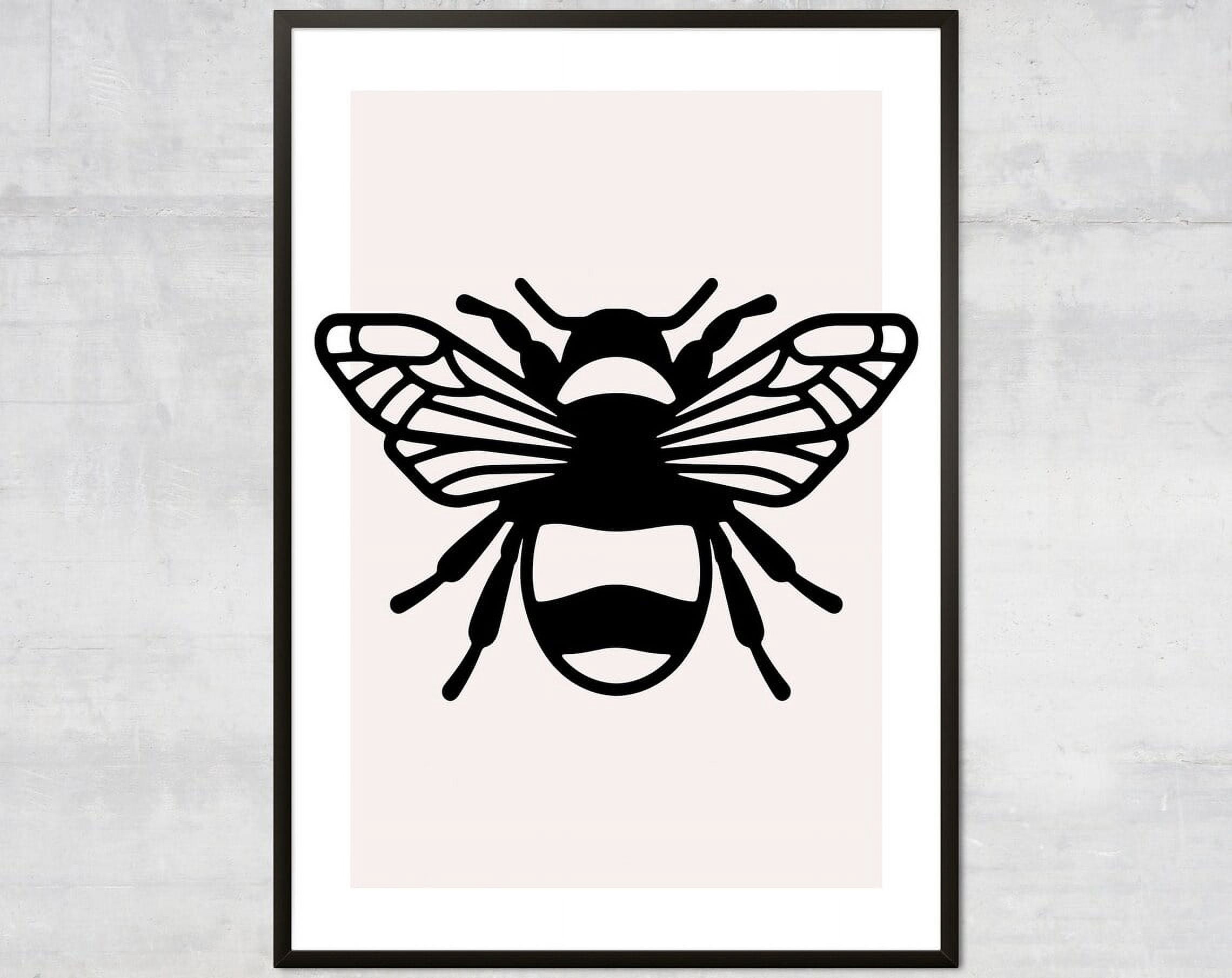 DOPAPRINT Bee Art Print, Minimalist Bohemian Decor, Animal Prints ...