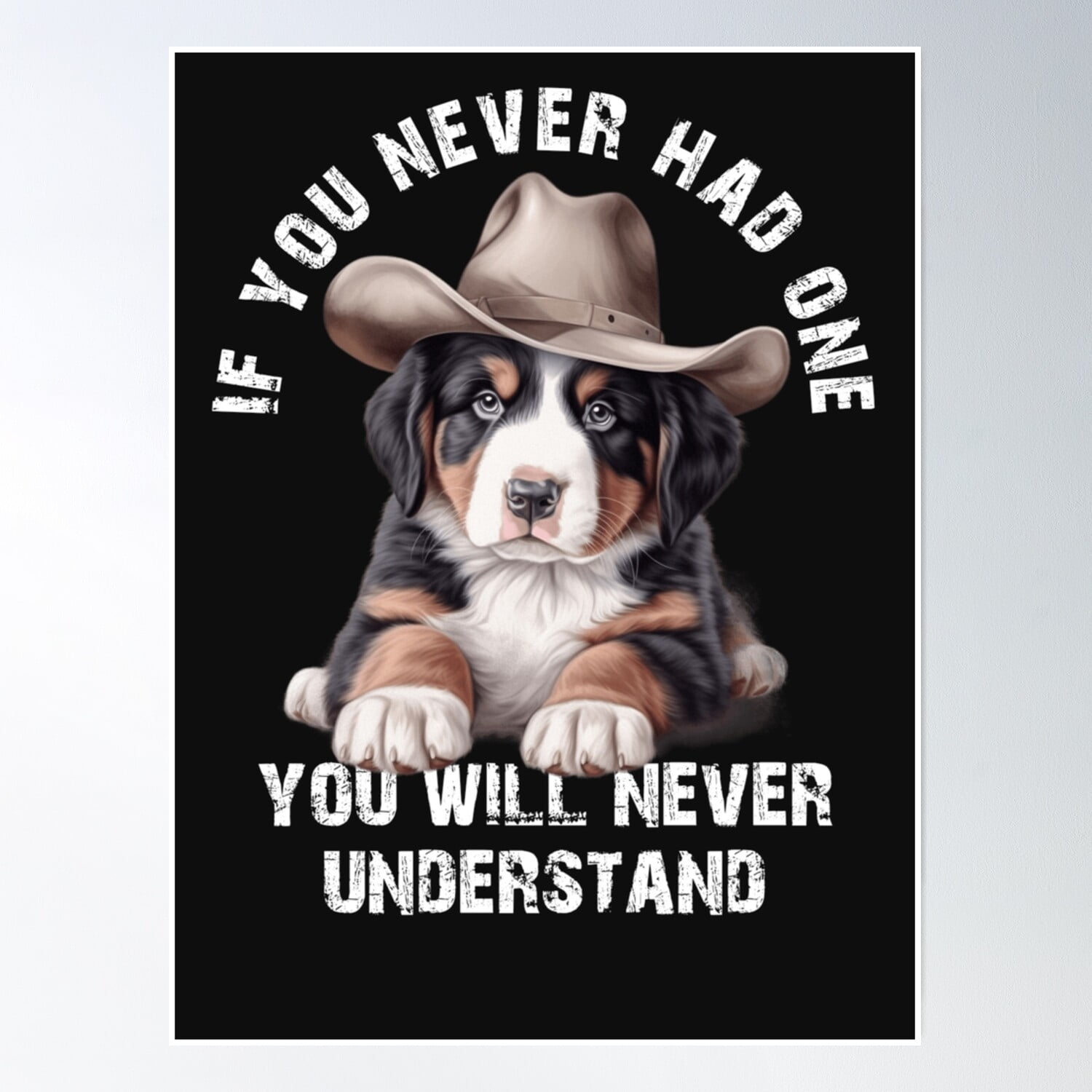 DOPAPRINT Bernese Mountain Dog Poster Wall Art, Modern Wall Decor NO FRAMED POSTER, Wall Art ...