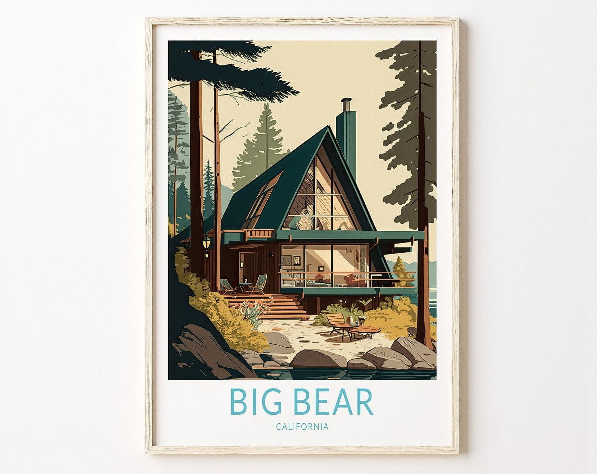 DOPAPRINT Big Bear Travel Print, California Big Bear Travel Poster ...