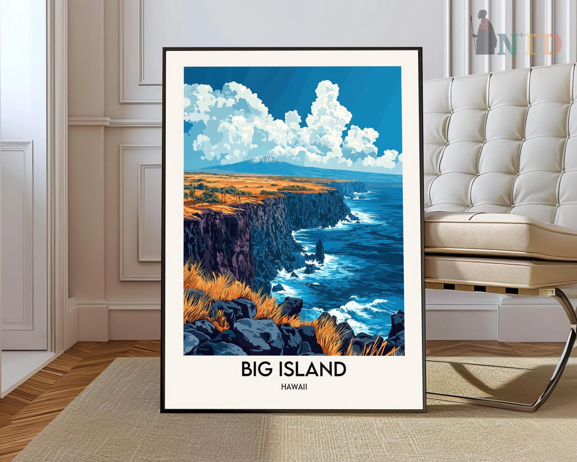 DOPAPRINT Big Island Print, Big Islandbig Island Poster, Big Island ...