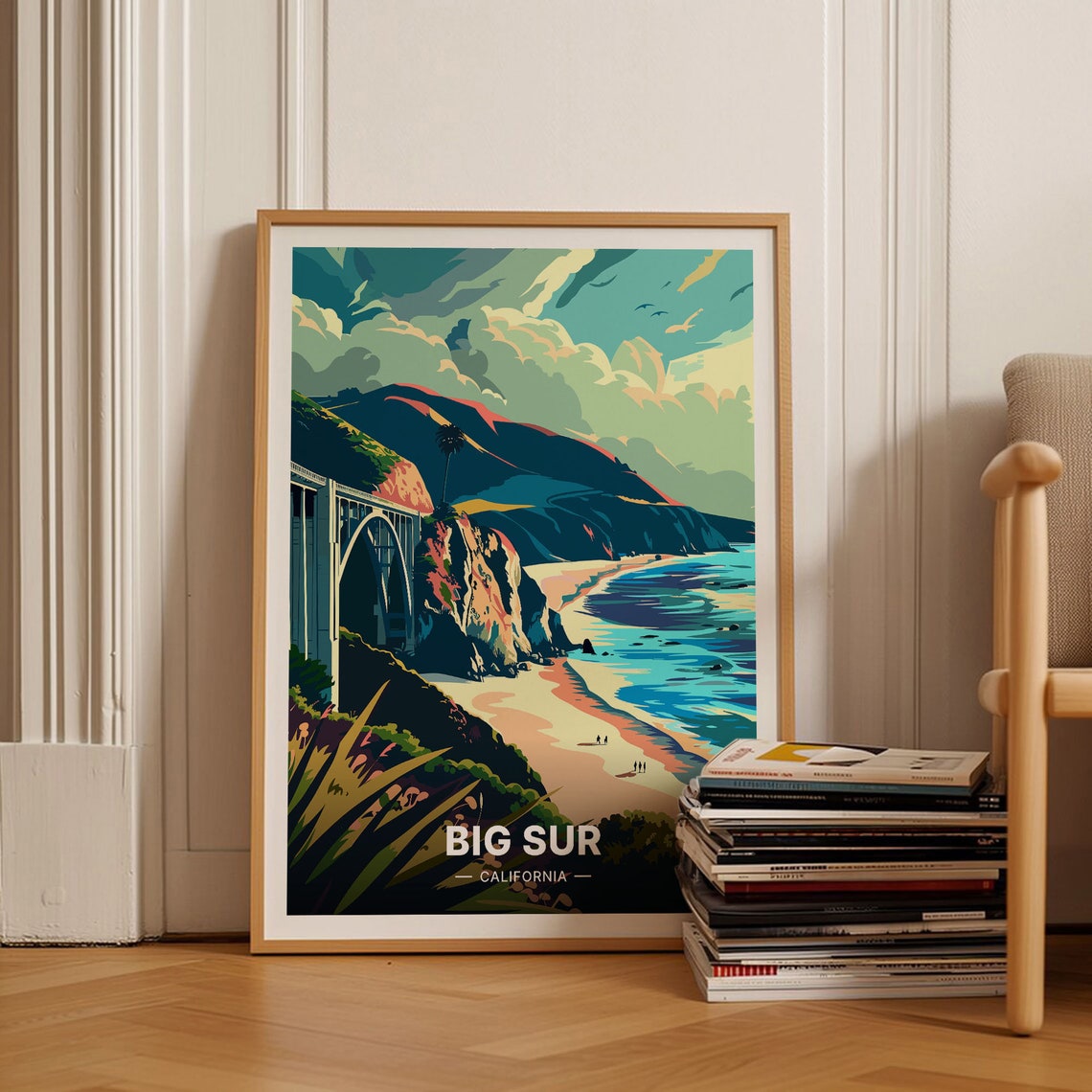 DOPAPRINT Big Sur National Park Poster, California Coastline Travel Art ...