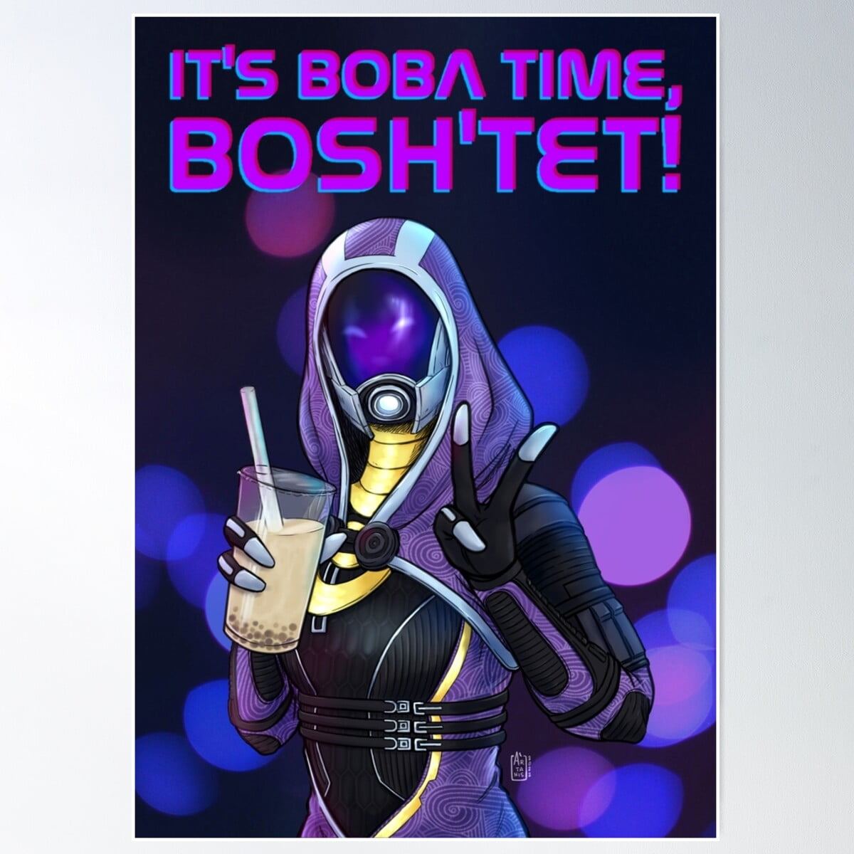 DOPAPRINT Boba Time, Bosh'Tet! Poster Wall Art, Modern Wall Decor NO ...