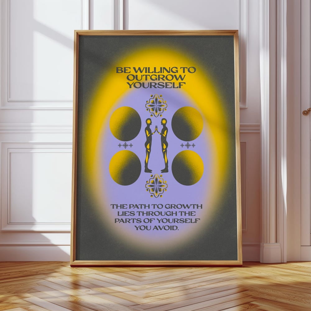 DOPAPRINT Boho Positive Affirmation Wall Art Print,Positive Peace ...