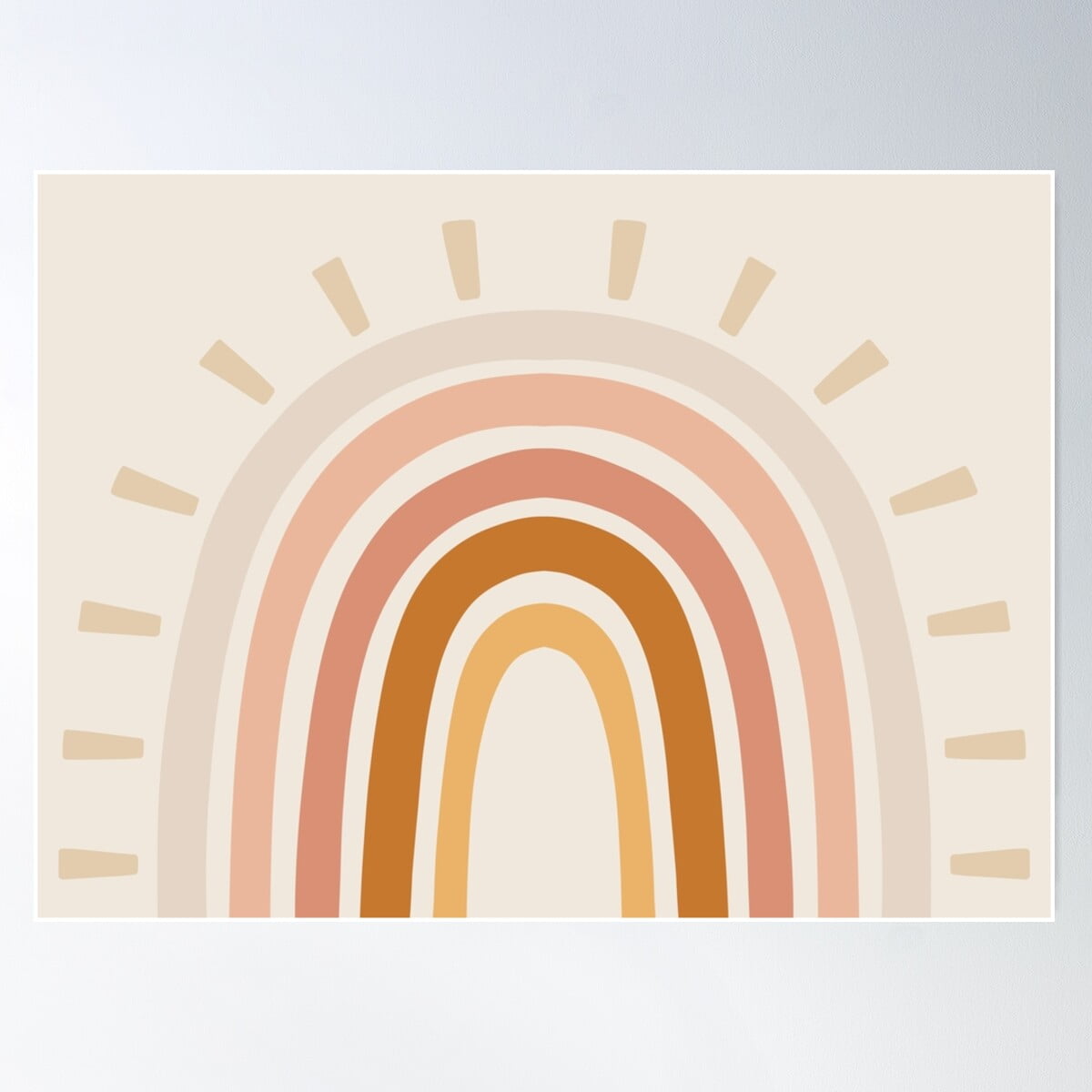 DOPAPRINT Boho Rainbow Poster Wall Art, Modern Wall Decor For Living ...