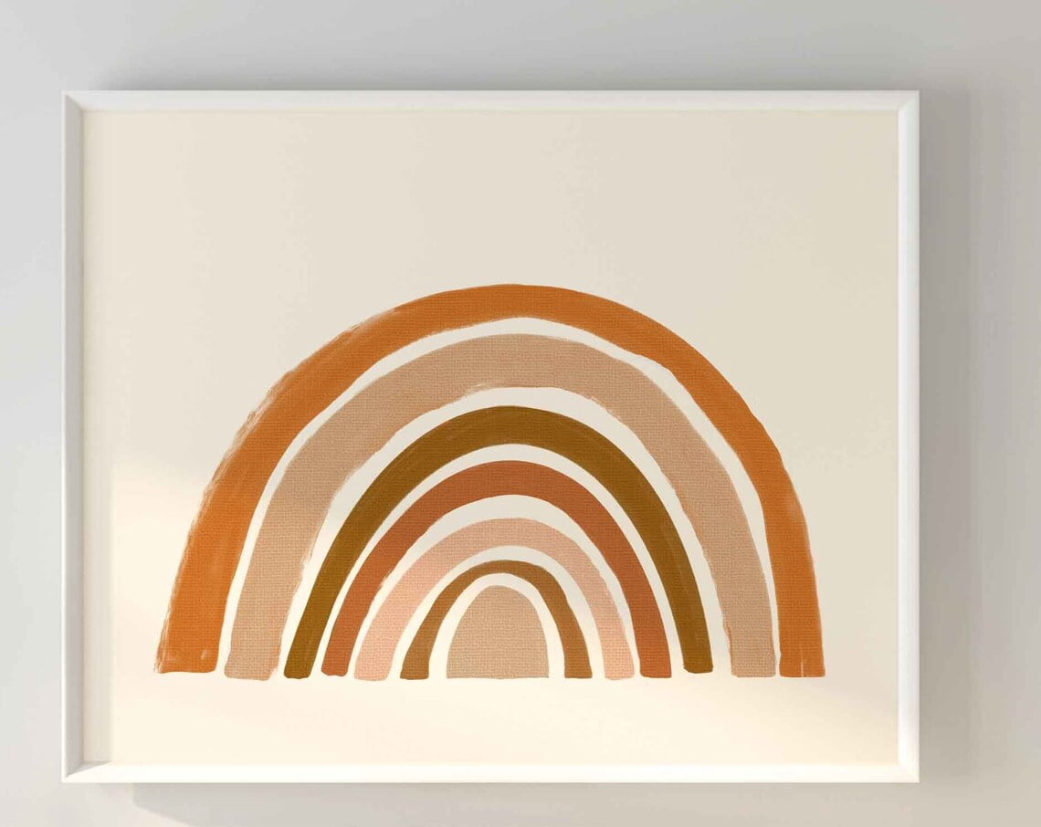 DOPAPRINT Boho Rainbow Print, Wall Art Decor, Classroom Wall Decor ...
