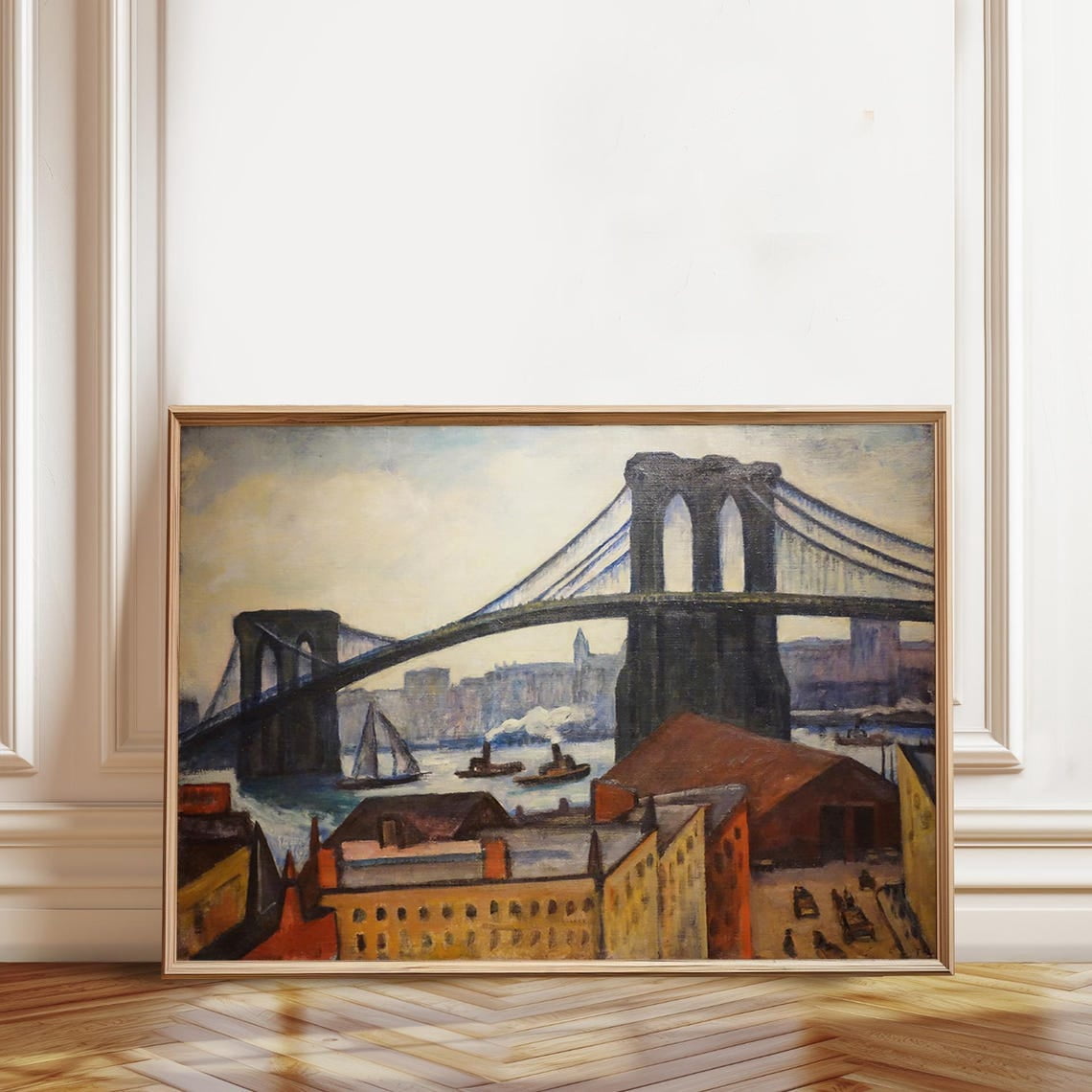 DOPAPRINT Brooklyn Bridge By Samuel Halpert 1884 Brooklyn Bridge Poster ...