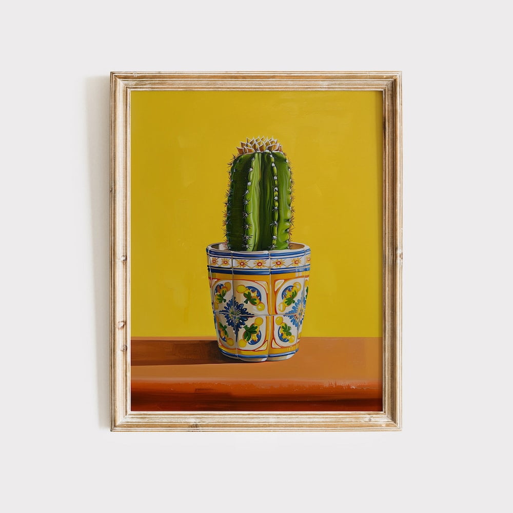 DOPAPRINT Cactus, Cactus Poster, Watercolor Cactus Wall Art, Sicilian ...