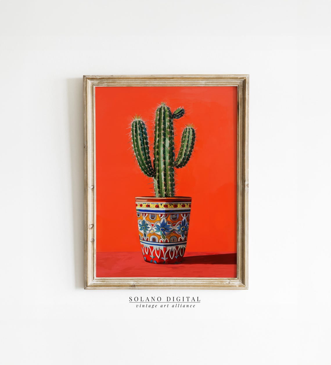 DOPAPRINT Cactus Print Desert Western Cactus Painting Wall Art Southwestern Decor Cactus Wall ...