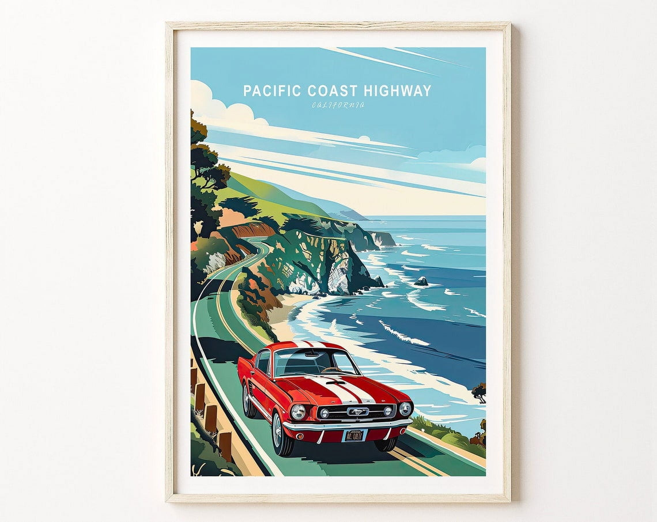 DOPAPRINT California Coastal Poster, Pacific Coast Highway, Coastal ...