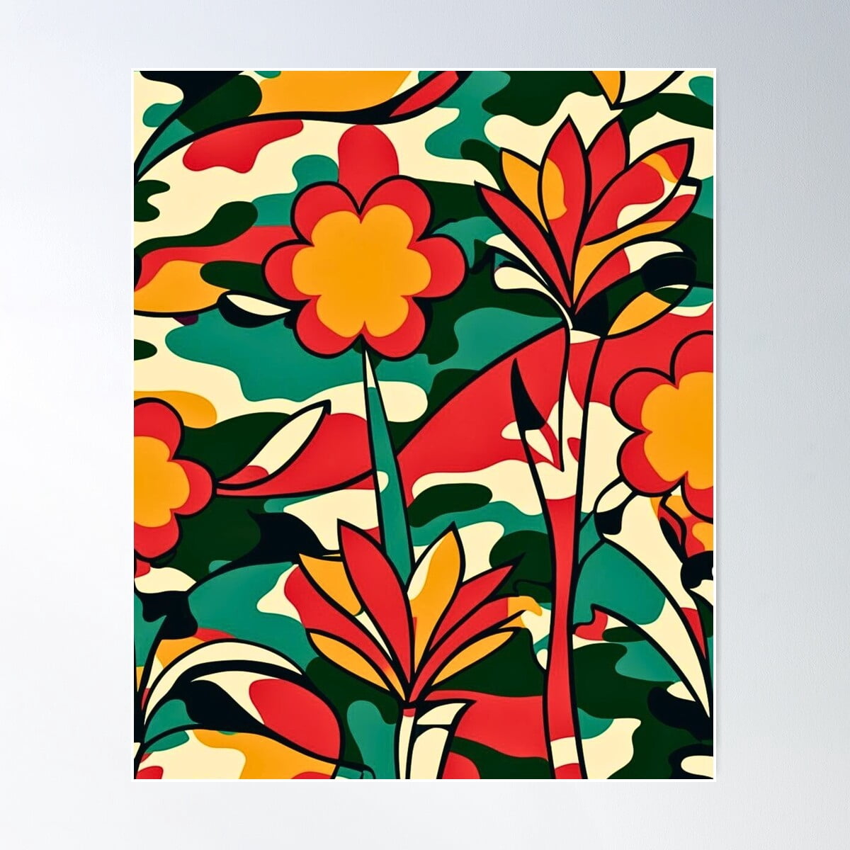 DOPAPRINT Camouflage Flower Pattern: Exploring Nature'S Floral Camo Art ...