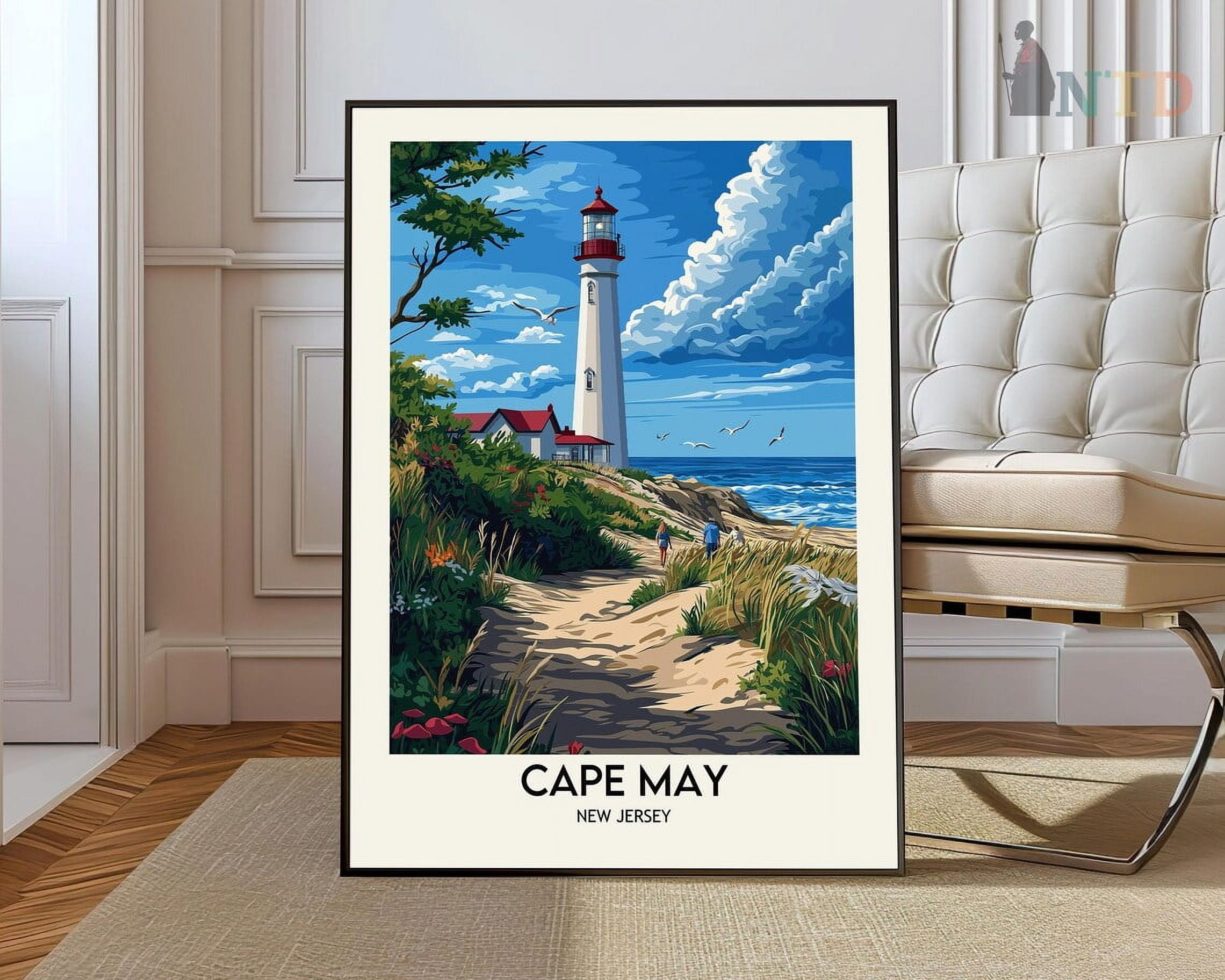 DOPAPRINT Cape May Travel Poster, Cape May Wall Art, Cape May Print ...
