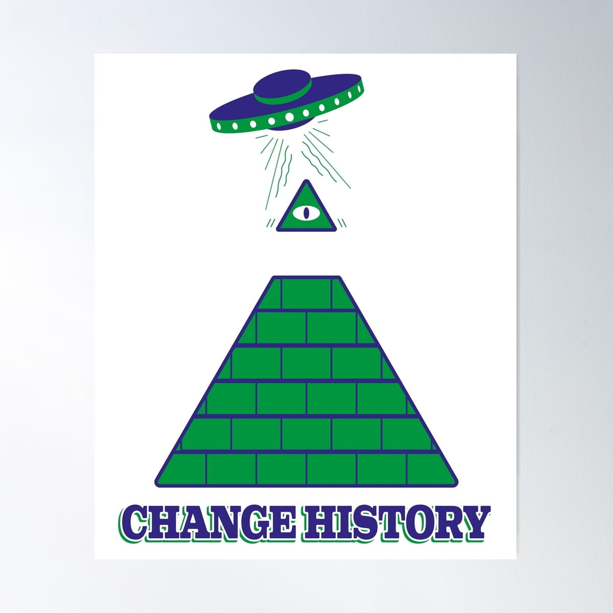 DOPAPRINT Change History - Alien Pyramid - Ufo Vector Design -Uap ...