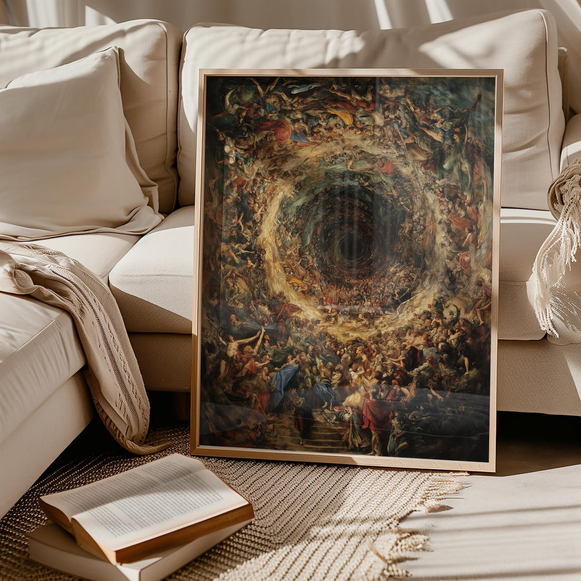 DOPAPRINT The Chaos, Vortex Art Print, Antique Style Abstract Poster ...