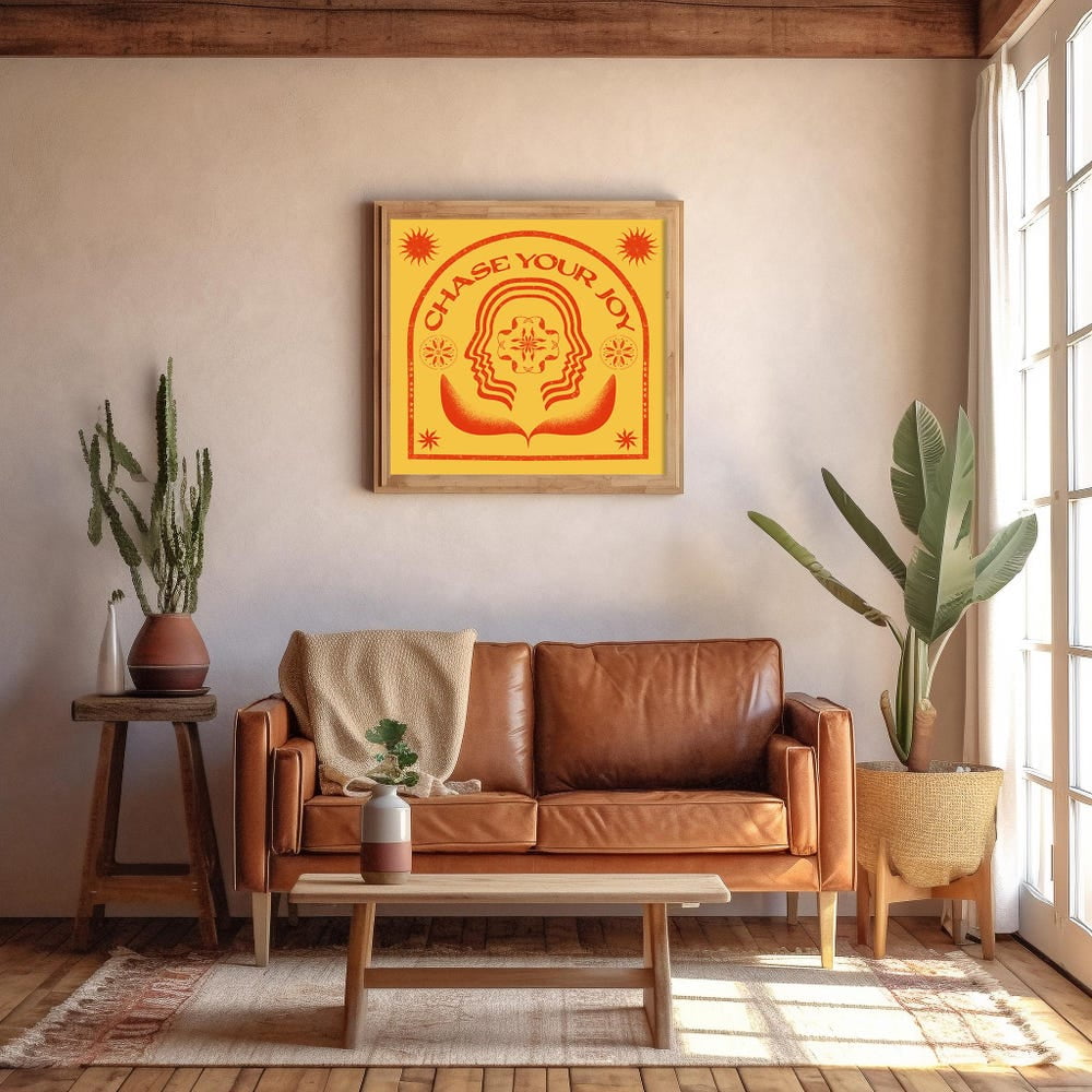 DOPAPRINT Chase Your Joy Wall Art Print, Positive Inner Peace ...