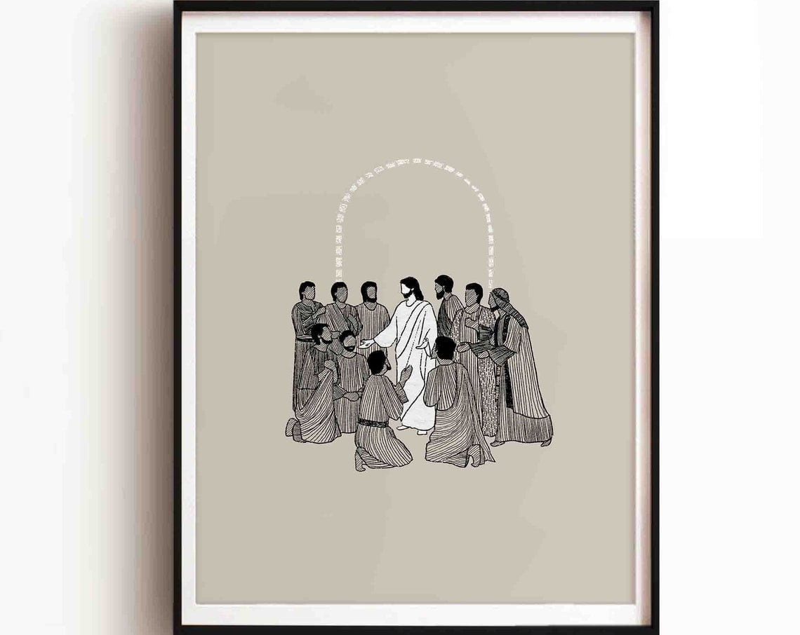 DOPAPRINT Christ Post Resurrection Appearance, Apostles Disciples ...