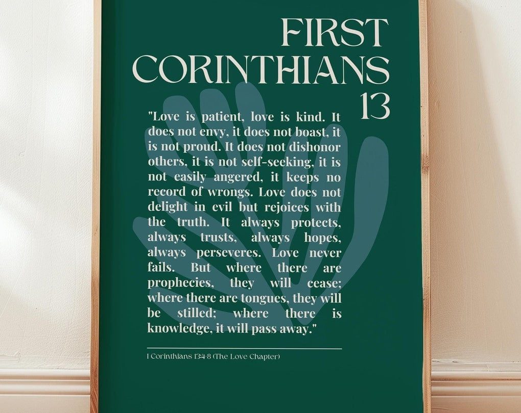 DOPAPRINT Christian Wall Art With Bible Verse Wall Art Room Decor ...