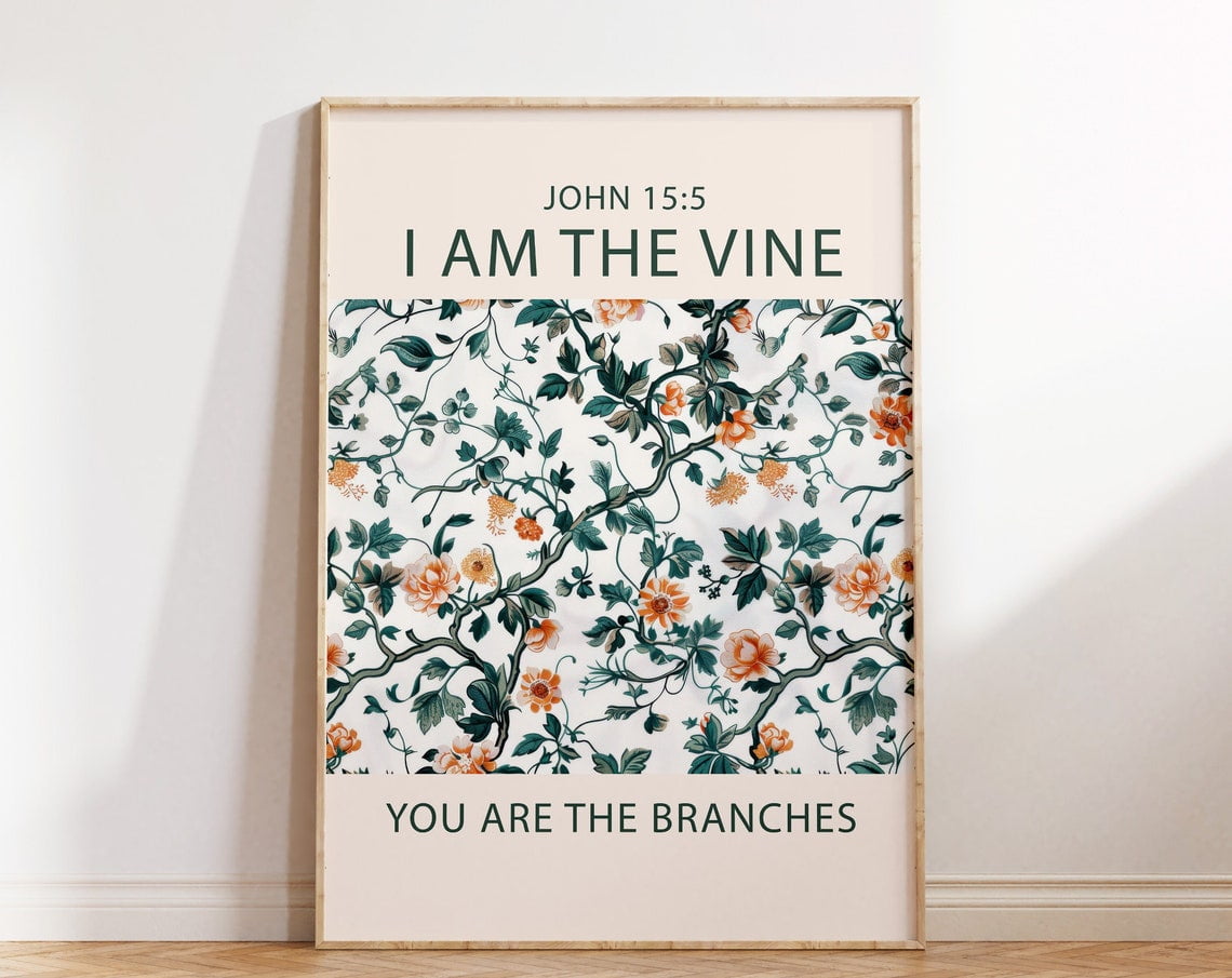 DOPAPRINT Christian Wall Art Print, John Bible Verse, Christian Poster ...