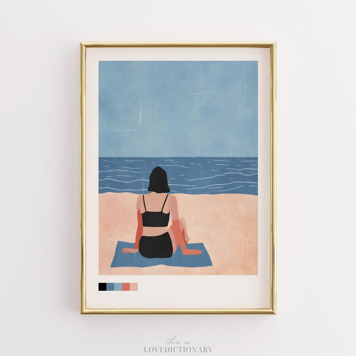 DOPAPRINT Coastal Wall Art, Aerial Beach Prints, Beachy Magazine Poster ...