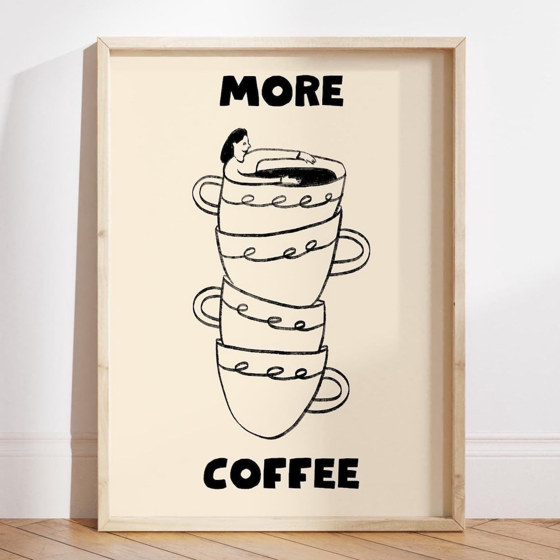 DOPAPRINT More Coffee Poster, Good Morning Coffee Poster, Gifts For ...