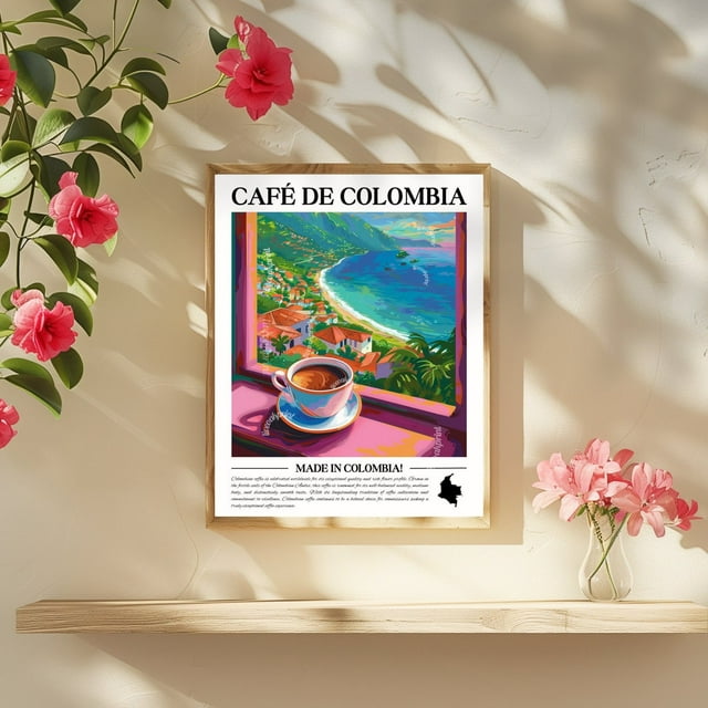 DOPAPRINT Colombia - Cafe De Colombia Coffee Around The World Series ...