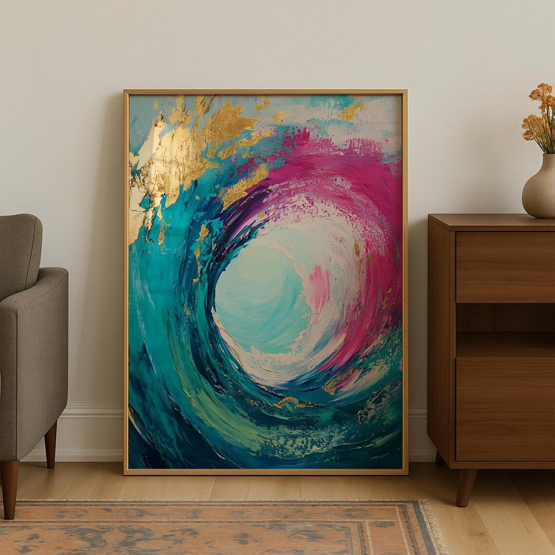 DOPAPRINT Colorful Abstract Wall Art Extra Large Wall Art - Oil ...
