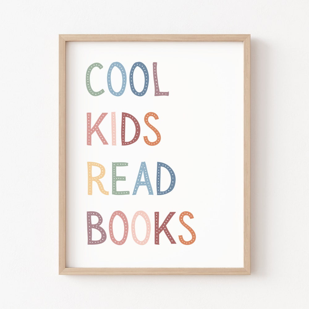 DOPAPRINT Cool Kids Read Books, Boho Classroom Decor, Reading Corner ...