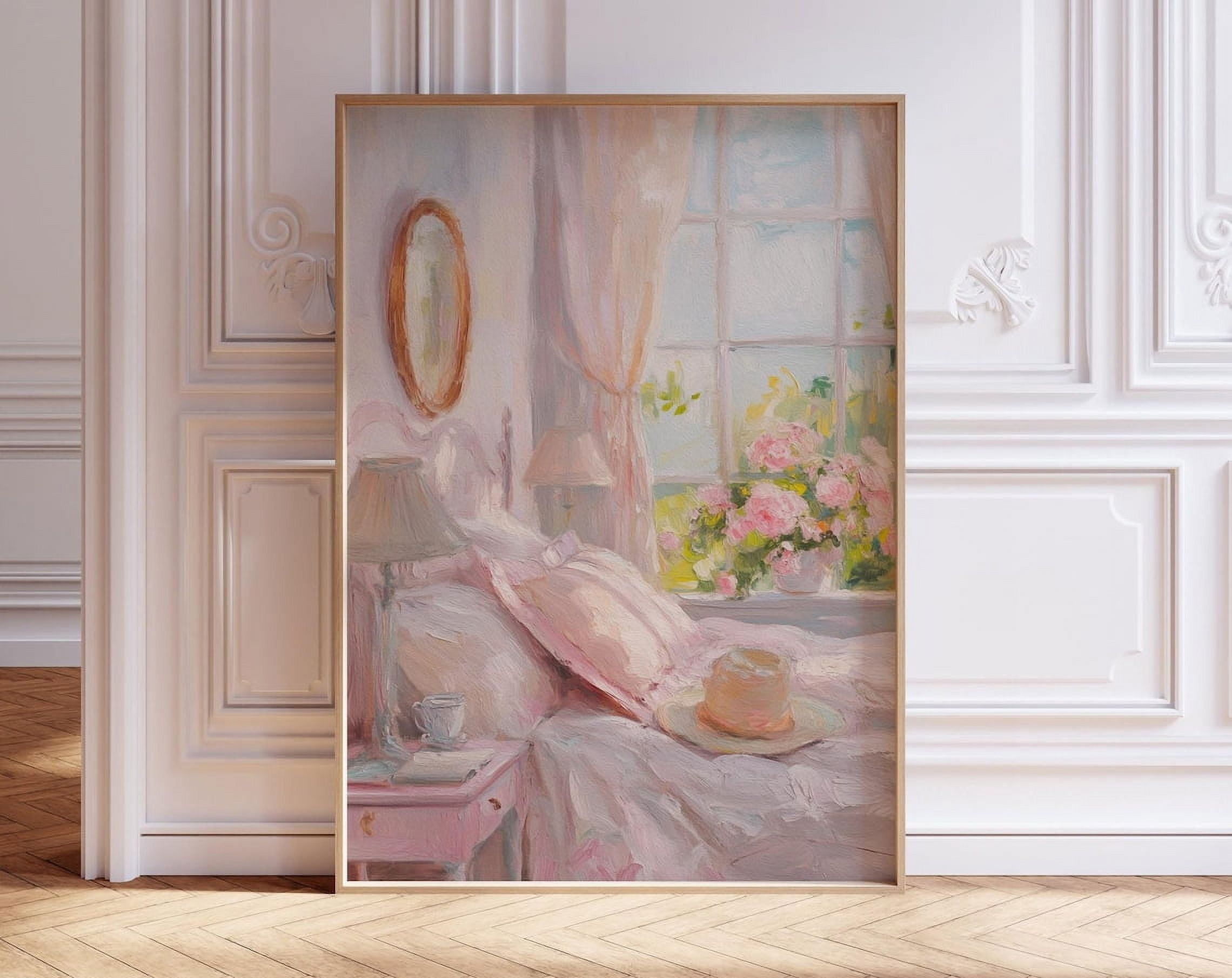 DOPAPRINT Coquette Bedroom Print, Pink Cottage Core Room Decor, Girly ...