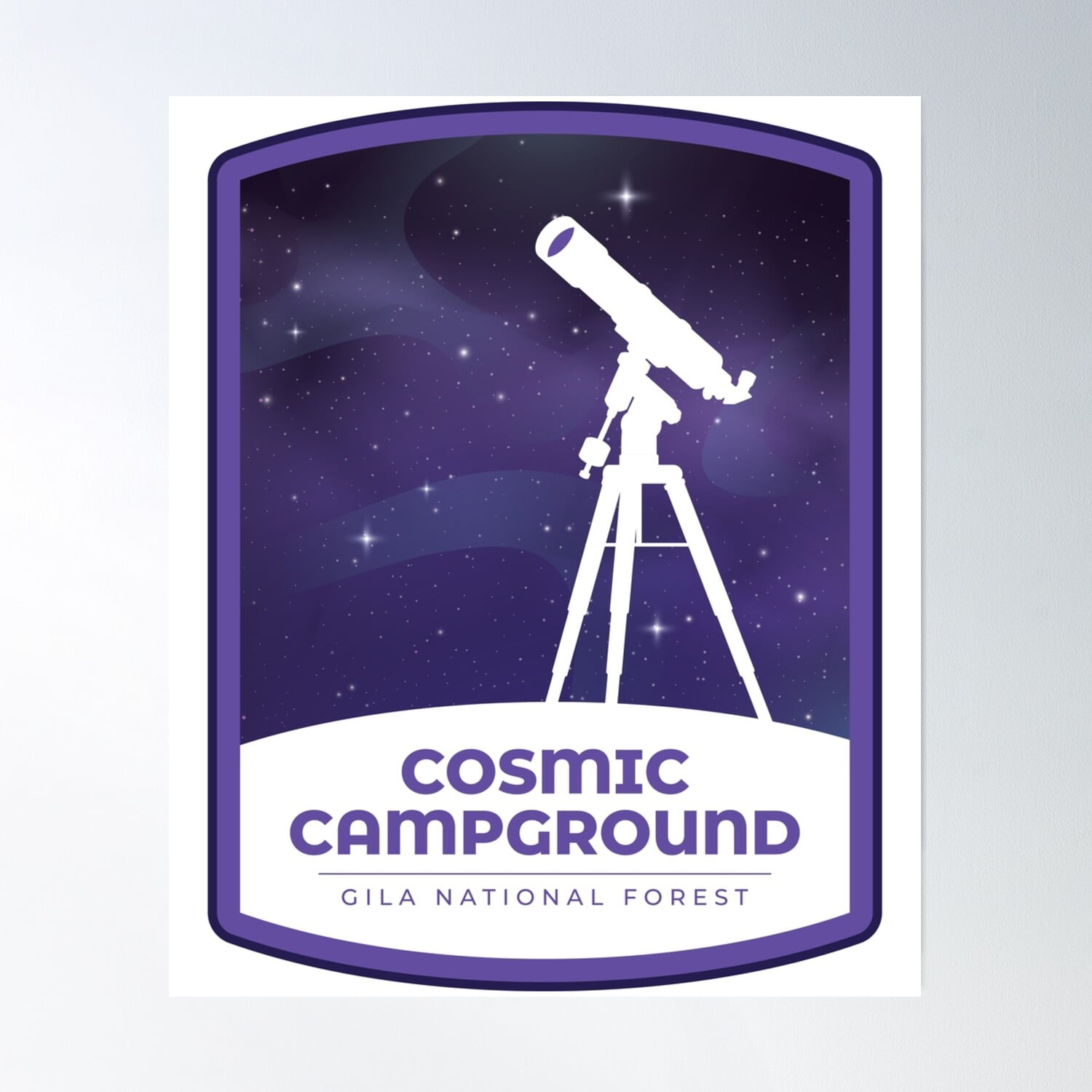DOPAPRINT Cosmic Campground - Gila National Forest Poster Wall Art ...