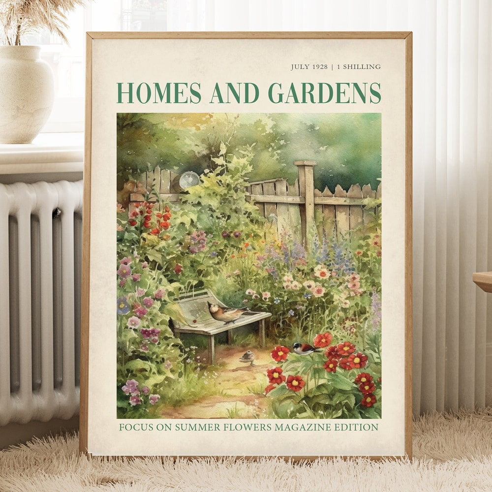 DOPAPRINT Cottagecore print, William Morris, vintage Homes and Gardens ...