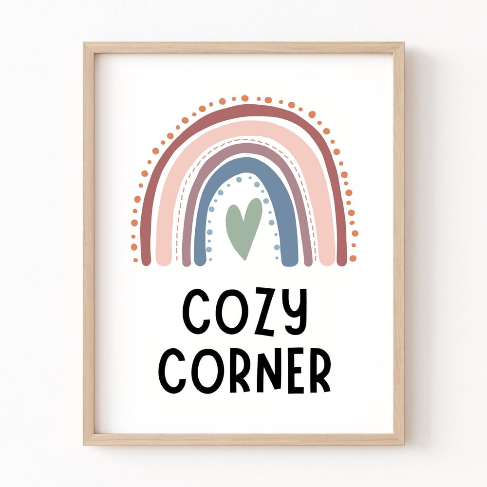 DOPAPRINT Cozy Corner Printable, Boho Classroom Decor, Playroom Wall ...