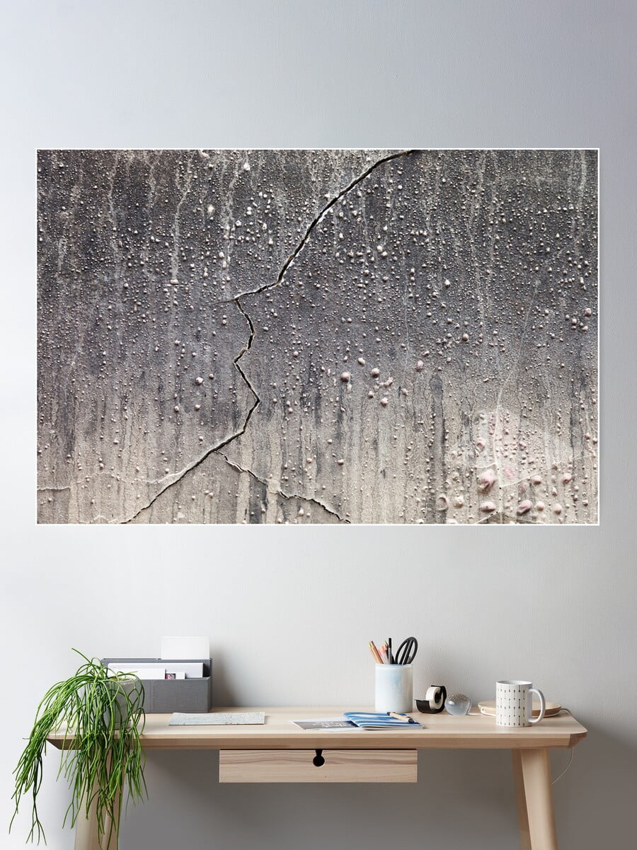DOPAPRINT Cracked Concrete Poster Wall Art, Modern Wall Decor NO FRAMED ...