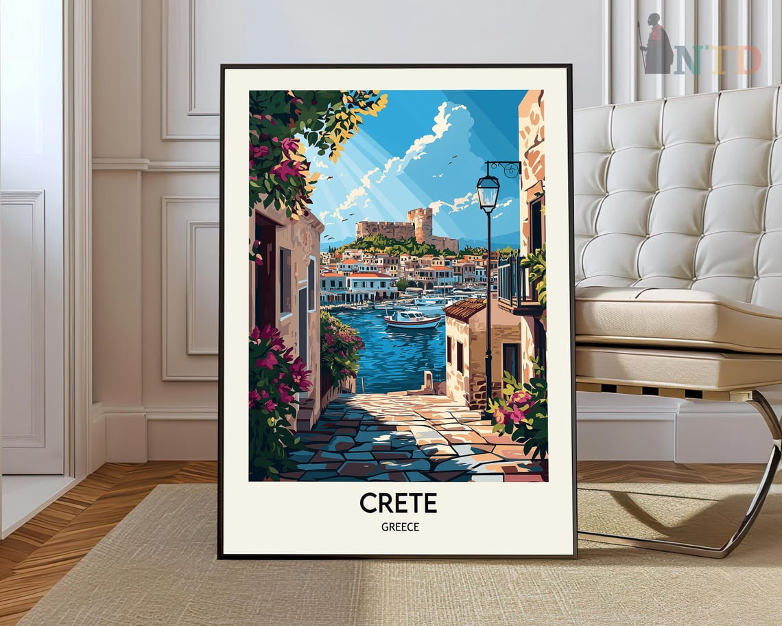 DOPAPRINT Crete Art, Crete Artwork, Crete Map, Crete Photo, Crete ...