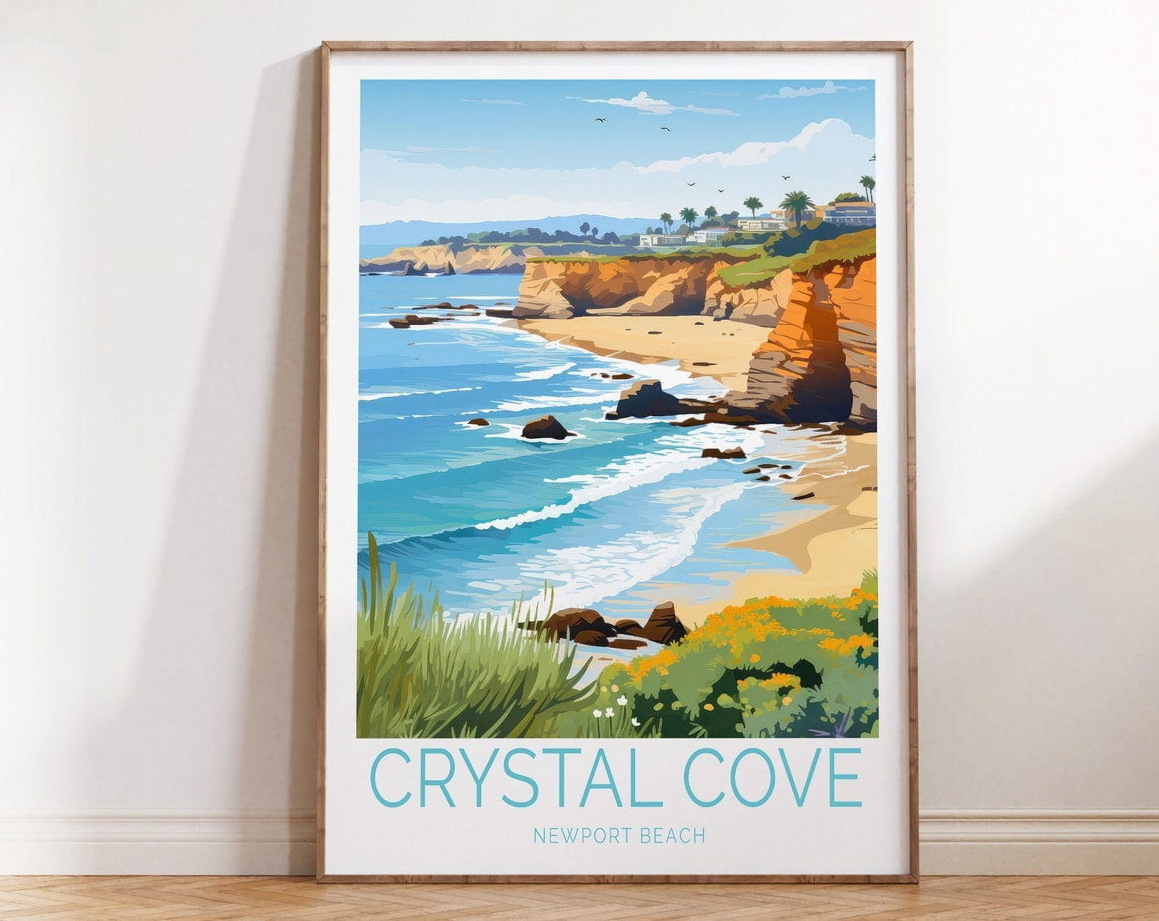 DOPAPRINT Crystal Cove Newport Beach California Travel Poster ...