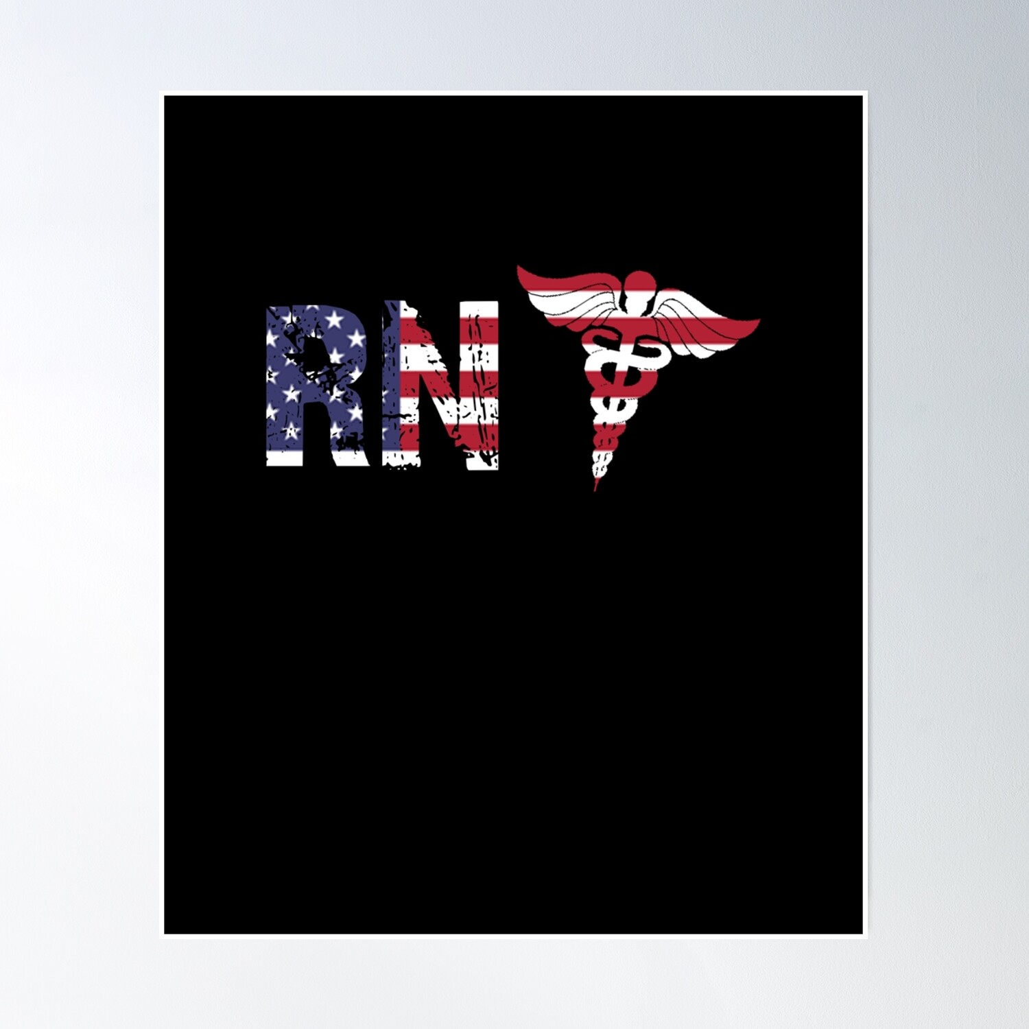 DOPAPRINT Cute Nurse Life Nursing Clinical Patriotic American Usa Flag ...